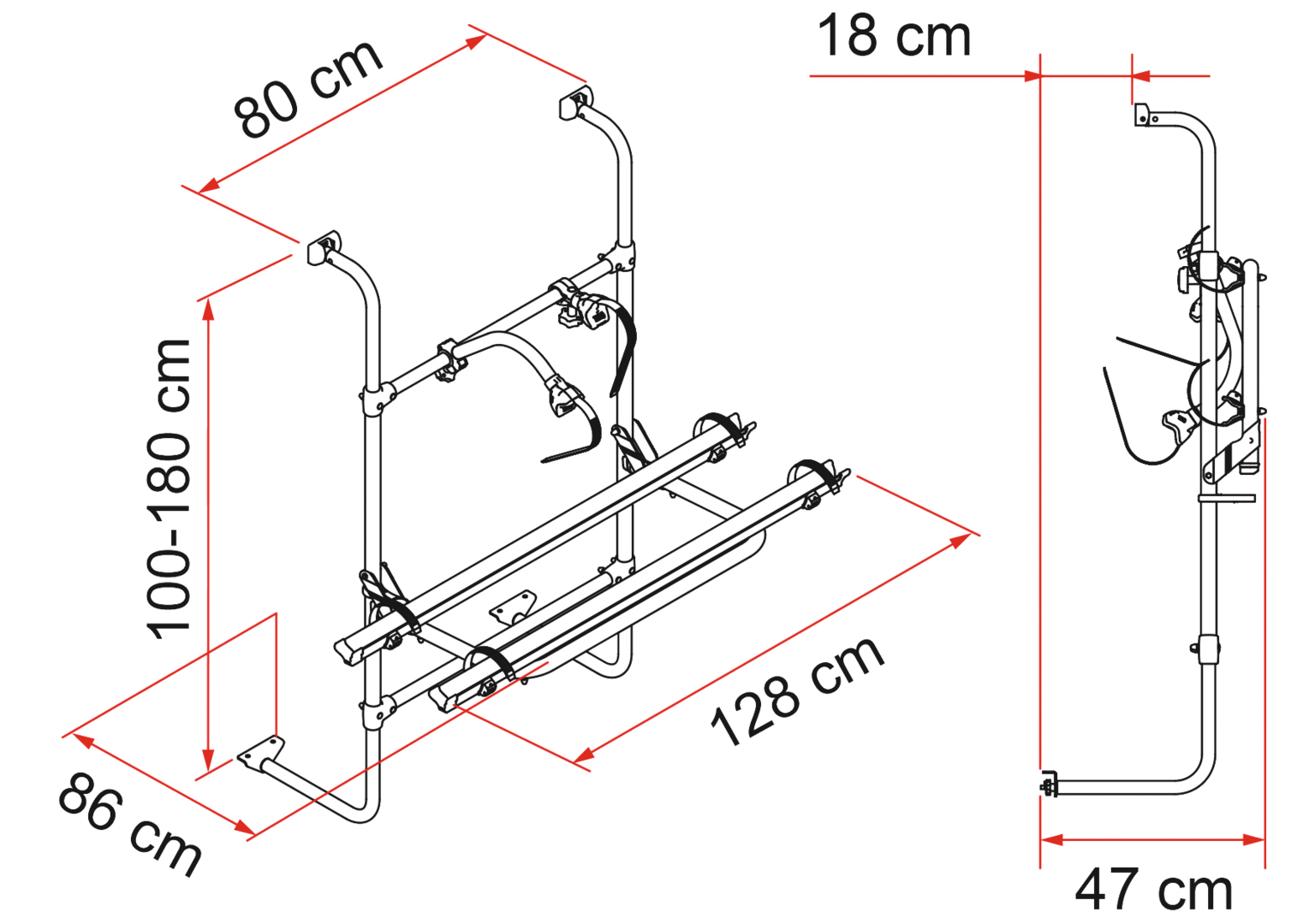 CARRY-BIKE Caravan Universal (S)